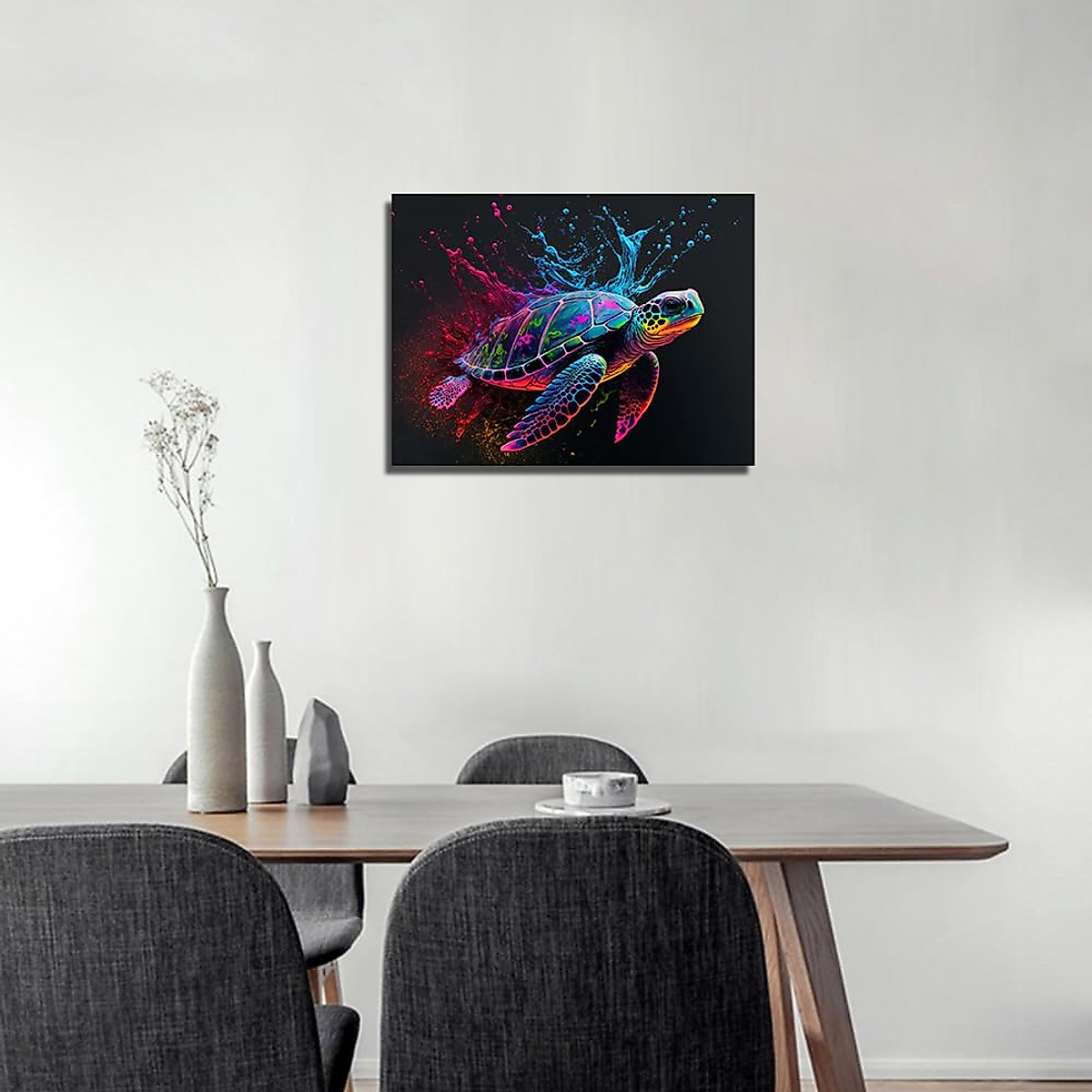 TISHIRON Animals 5D Diamond Art Painting Full Drill Sea Turtle Diamond Art for Adults Diamond Kits Painting Kits for Adults Beginners Gem Art Painting Crafts for Home Wall Decor 12"x16"