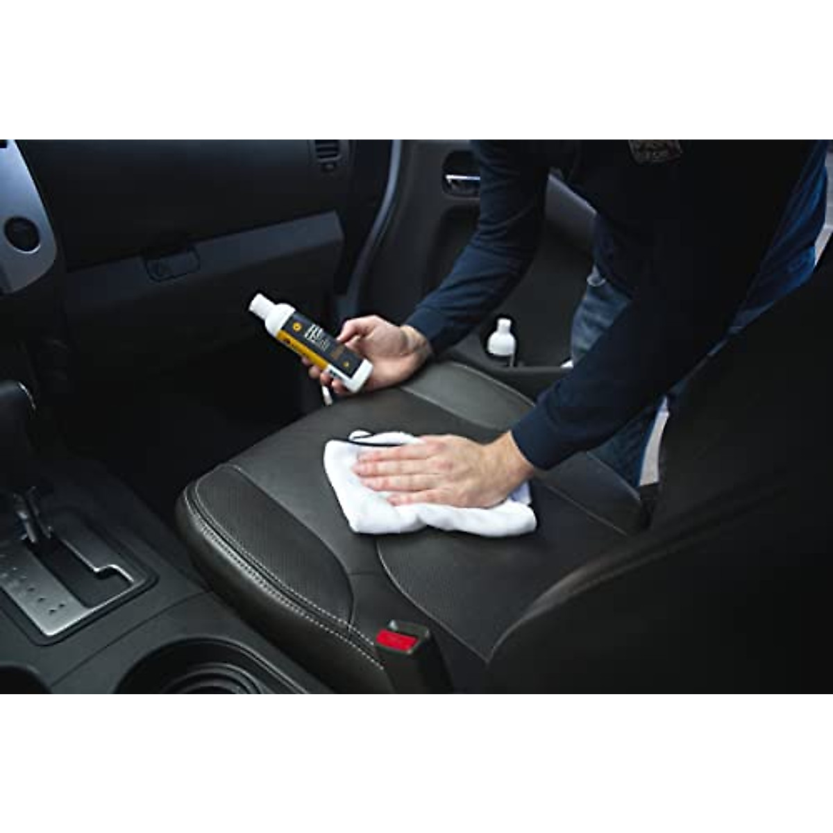 KevianClean Leather Cleaner & Conditioner - Auto Interior Detailing, Furniture, Upholstery, Sofa, Couch, Handbag, Purse, Shoe, Boot, Jacket, Car Seat Care, Protector and Restoration - 8 oz.