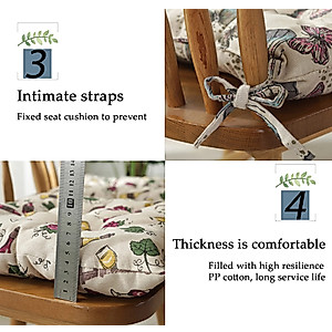 Kitchen Chair Cushions,Set of 4,Dining Chair Cushions,4pcs,Chair Cushions,Dining Room Chair Cushions for Office Room Decor,Sofa,Kitchen (Wine Grape)