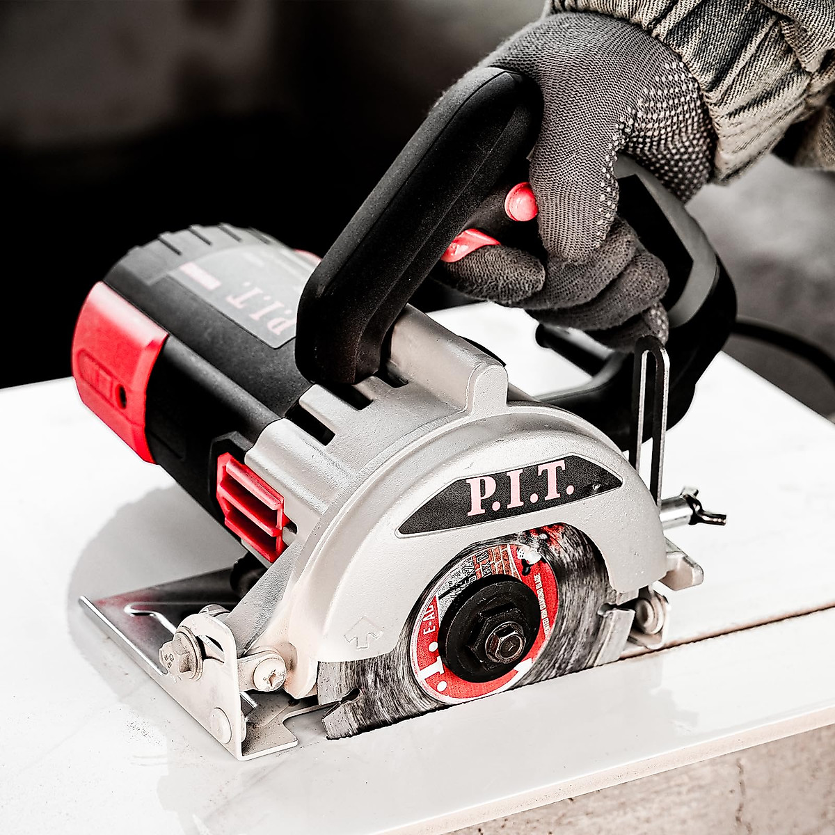 P.I.T. 4-1/2 inch Segmented Rim Diamond Blade,Dry Cutting Applications in Concrete, Paver, Masonry, Terrazzo, Stone,Granite - 7/8 Inch Arbor Angle Grinder Cut Off Wheel- Diamond -115 mm (3 Piece)