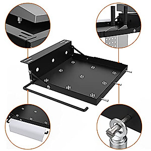 Grill Side Shelf for Blackstone 17" 22" 28" Griddle, Griddle Accessories for Blackstone 17 Inch 22 Inch 28 Inch Table Top Griddle, Black