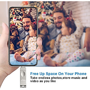 BANGGU Flash Drive 512GB, USB Memory Stick External Storage Thumb Drive Compatible with Phone, Pad, Android, PC and More Devices (Silver)