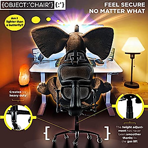 OBJECTCHAIR ErgoPro Ergonomic Office Chair - Desk Chair with Adjustable Lumbar Support, Breathable Mesh Back and Wheels - Gaming Chair, Computer Chair, Home Office Desk Chairs, Rolling Chair (Blue)