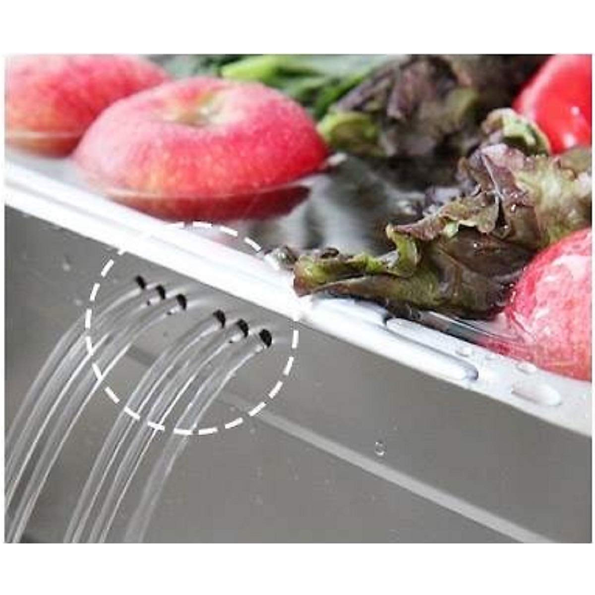 Incoc Stainless Steel Basin Bucket Dishpan Dish Washing Bowl Basket Portable Tub Rack (Large)