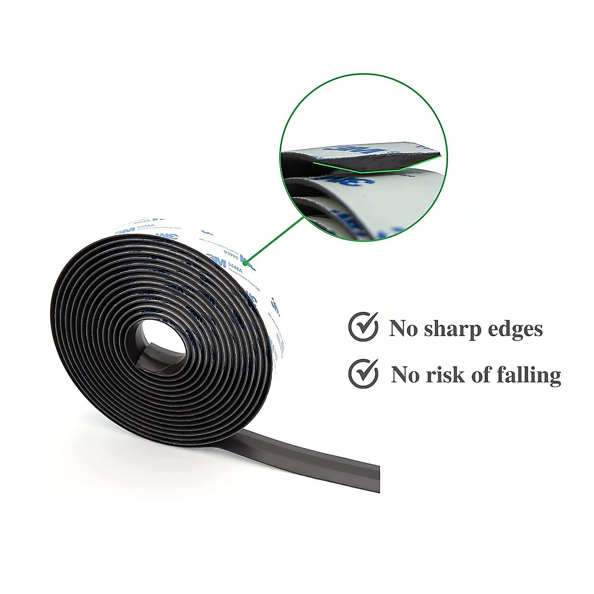 LeadCon 13 Feet Upgrade Vacuum Boundary Marker with Self Adhesive Backing, Magnetic Boundary Markers Strip Works for Neato Shark Roborock Robotic Vacuum Cleaner Boundary Tape