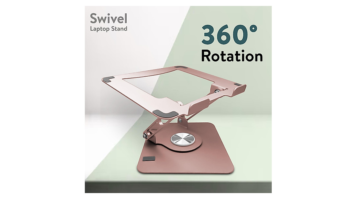 Ergonomic Swivel Laptop Stand with 360° Rotation