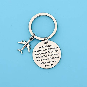 LQRI Future Pilot Gift New Pilot Gifts Pilot Graduation Gift Be Confident in Whatever Direction You Choose to Go (K-airplaine)