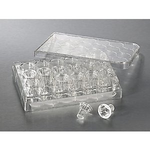 Corning Transwell 3421 Polycarbonate Sterile Tissue Culture Treated Membrane Insert, 6.5mm Membrane Diameter, 5µm Pore Size (Case of 48)