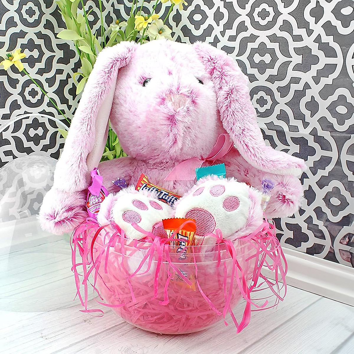 Cornucopia Brands Jumbo Plastic Easter Eggs (4-Pack, 10-Inch); Giant Clear Egg-Shaped Buckets w/Handles