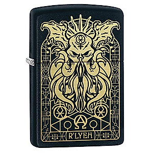 Zippo 29965 Monster Design Black Matte Pocket Lighter