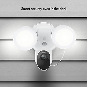 Wasserstein 3-in-1 Wired Floodlight, Charger and Mount Compatible with Arlo Pro 3/Pro 4 & Arlo Ultra/Ultra 2-2000 Lumens Floodlight (White) (Arlo Camera NOT Included)