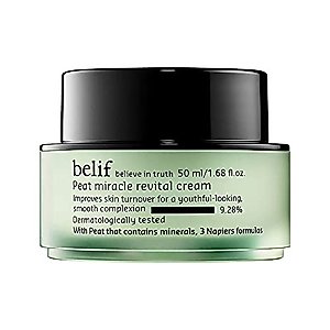 Belif Peat Miracle Revital Cream - Rich & Velvety Anti-Aging Face Moisturizer for Elasticity & Repair - 1.68 Fl Oz