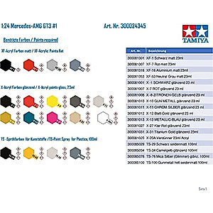 Tamiya 24345 Mercedes-AMG GT3 1/24 Scale kit