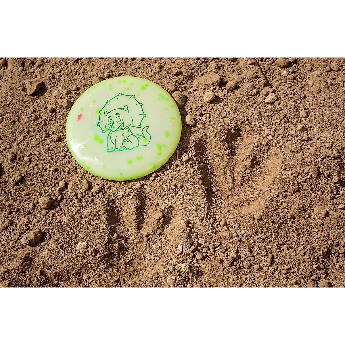 Triceratops Disc Golf Putter for Children | Ultra Lightweight | Made by Dino Discs (Egg Shell)