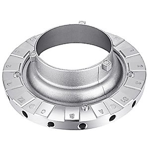 Neewer Metal Bowens Speed Ring Speedring Adapter for Bowens Softbox for Speedlite Studio Flash Strobe Monolight