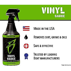 Bling Sauce Threesome Bundle, Hot Sauce Premium Hard Water Spot Remover, Condition Sauce Premium Interior Moisturizer, Vinyl Sauce Premium Vinyl and Leather Cleaner - Three 32 oz. Bottles