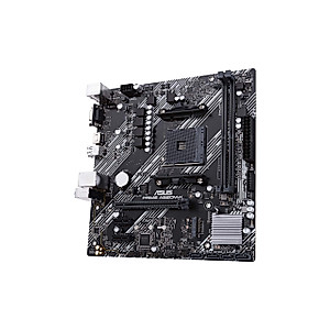 ASUS PRIME A520M-K AMD AM4 (3rd Gen Ryzen) Micro-ATX motherboard (ECC memory, M.2 support, 1Gb Ethernet, M.2, USB 3.2 Gen 1 Type-A,HDMI 2.1 4K@60Hz, D-Sub)