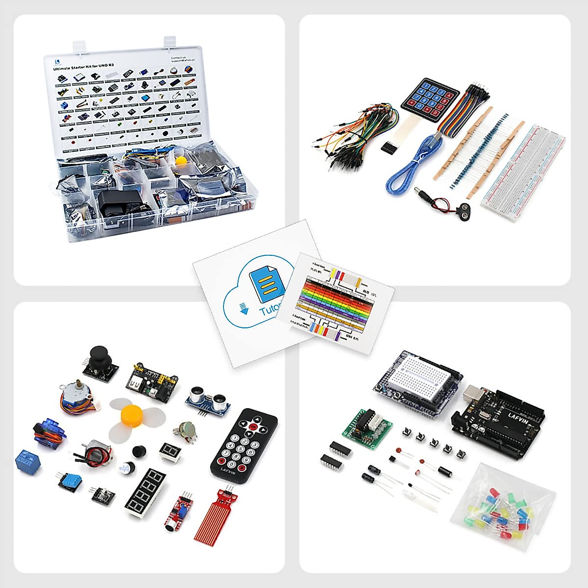 LAFVIN Ultimate Starter kit with R3 Board Mega2560 Mega328 Nano Compatible with Arduino IDE with Tutorial