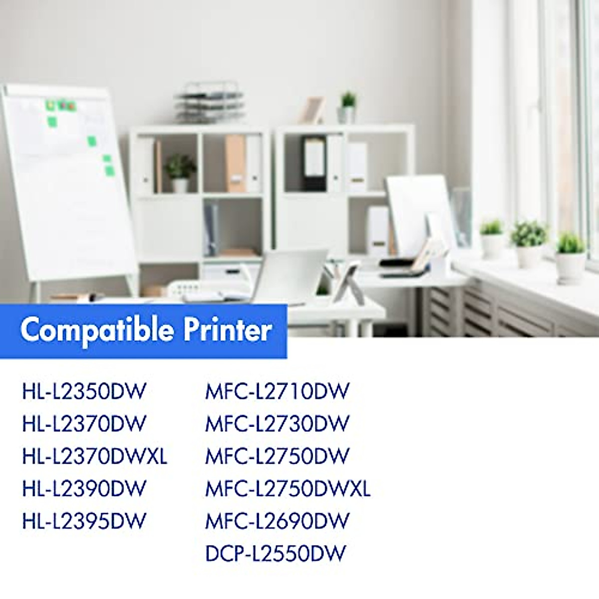 TN760 TN-760 High Yield Black: 2 Pack Compatible TN730 TN 760 Toner Cartridge Replacement for Brother MFC-L2710DW HL-L2395DW MFC-L2750DW HL-L2370DW HL-L2390DW DCP-L2550DW HL-L2350DW Printer