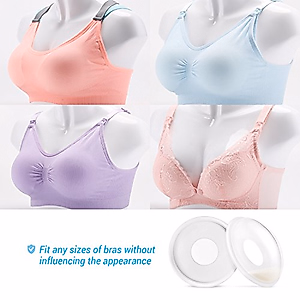 Breast Shells, Nursing Cups, Milk Saver, Protect Sore Nipples for Breastfeeding, Collect Breastmilk Leaks for Nursing Moms, Soft and Flexible Silicone Material, Reusable, 2-Pack