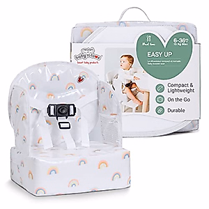 BabyToLove Easy Up Baby Booster Seat | Lightweight On The Go and Easy to Carry | Rainbow