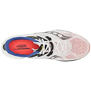 Saucony Men's Endorphin Pro 2 Sneaker, White/Black/Vizi, 11