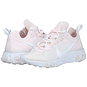Nike Women's React Element 55, Pale Pink / White, 7.5