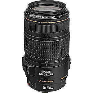 Canon EF 70-300mm f/4-5.6 IS (Image Stabilization) USM Lens for Canon EOS SLR Cameras (Renewed)