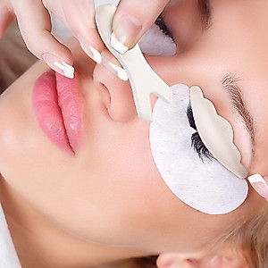 44pcs Eyelash Perming Curler Shield Pads Kit, 12 Pair 6 Sizes Lash Lift Pads Silicone 12 Pack Eye Gel Pad Patches with 2 Pieces Y Shape Brushes and 3 Pair Lash Lift Rods Pads for Eyelash Lifting