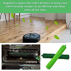 SogYupk Roller Brushes Replacement Parts,2 Set Multi-Surface Rubber Brush Compatible for E&I &J Series E5 E6 E7 i3 i3+ i4 i6 i6+ i7 i7+ i8 i8+Plus j7 j7+ Vacuum Accessories.