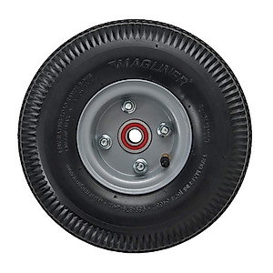 Magliner Aluminum Hand Truck with Curved Frame, 60" Handle, 500 lb Capacity + 18" x 7-1/2" Aluminum Nose Plate