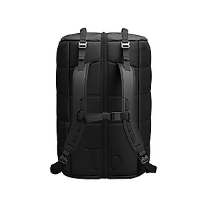Db Journey Roamer Split Duffel Bag, Travel Duffel, Convertible Weekender with Ergonomic Straps for Comfort, Carry On Backpack with Roller Bag Hook Up System, 70L - Black Out