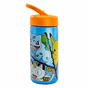 Sports Water Bottle with Straw and Built-in Handle 410 ml | Pokemon
