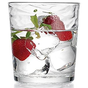 Glaver's Whiskey Glasses 13 oz. Barware Set of 4 Old Fashioned Glasses for Whisky, Scotch, Bourbon, Liquor, Juice, and Cocktails.