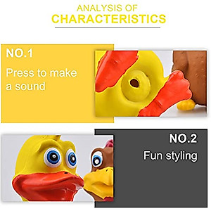 SLAGMALE Pets Dog Toys Screaming Chicken Squeeze Sound Toy Dog Squeaker Chew Training Toy for Medium and Small Dogs (Black)