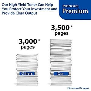 PIONOUS TN-760 TN-730 Toner Cartridge High Yield: 2 Pack TN760 TN730 Toner Cartridge Black Compatible Replacement for Brother TN 760 DCP-L2550DW MFC-L2710DW L2750DW HL-2350dw l2350dw l2370dw Printer