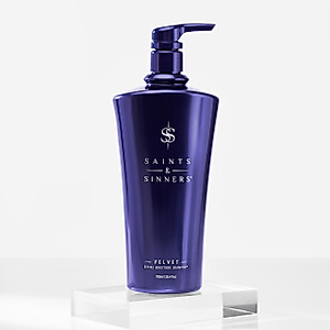 Saints & Sinners Award-Winning Velvet Divine Moisture Shampoo for Dry, Damaged, Colored Treated Hair – Repair, Replenish, Renew, Add Shine