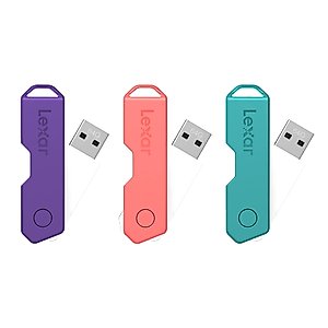 Lexar JumpDrive TwistTurn2 USB 2.0 Flash Drive, 32GB, Assorted Colors, LJDTT2-32GABOD20