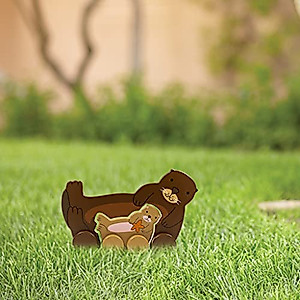 Jack Rabbit Creations Inc Big & Little Wooden Push Toy Otter