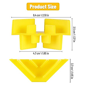 12 Pcs Tray Stackers for Freeze Dryer Trays Accessories, Tray Stackers Compatible for Harvest Right Trays Reducing Space (Yellow)