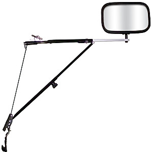 CIPA 11650 Door Mount Towing Mirror , Black