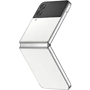 SAMSUNG Galaxy Z Flip 4 Factory Unlocked 256GB Bespoke Edition Silver/White/White (Renewed)