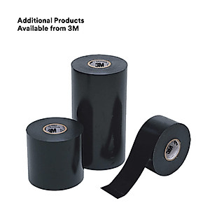 3M Scotchrap Vinyl Corrosion Protection Tape 50, Unprinted, 2 in x 100 ft, Black