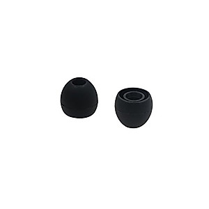 ALXCD Eartips for CX200 CX 300 Earbud, SML 3 Sizes 6 Pairs Silicone Replacement Ear Tips Ear Adapter Set, Fit for Earphone CX200 CX 3.00 CX 300 II [Black](6 Pair)