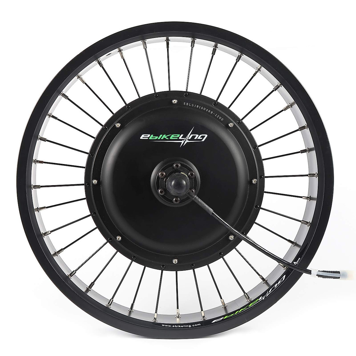 EBIKELING Waterproof Ebike Conversion Kit for Electric Bike 20" Front or Rear Wheel Electric Bicycle Hub Motor Kit 1200W Electric Bike Conversion Kit