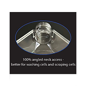 Cell Culture Treated Flasks, 25ml Cell Culture Flask, T12.5 Tissue Culture Flask, Vent Cap, 10 per Sleeve, 200 Flasks/Unit, Non-Treated