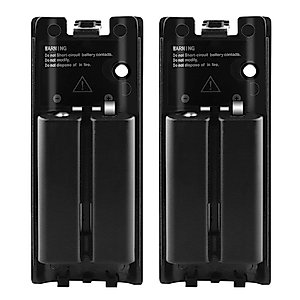 YZGame Wii Batteries Pack Rechargeable for Wii Controller, 2 Pack Rechargeable Batteries for Wii/Wii U Remote Controller Black