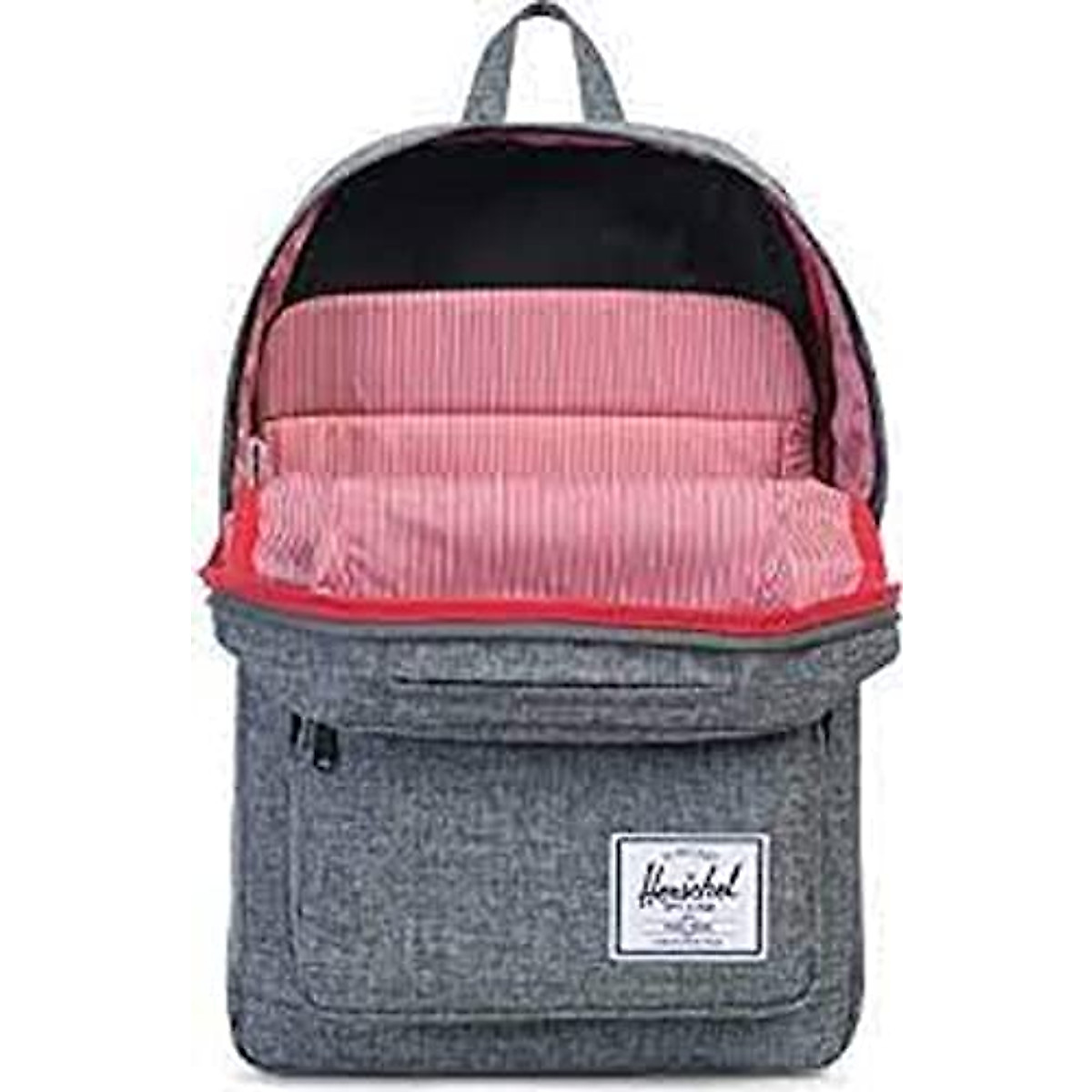 Herschel Pop Quiz Backpack, Raven Crosshatch/Black, Classic 22L