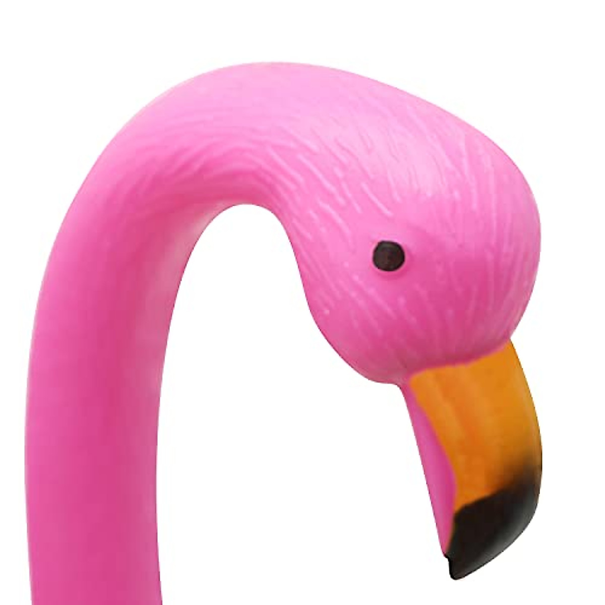 JOYIN Set of 2 Small Pink Flamingo Yard Ornament Stakes Mini Lawn Plastic Flamingo Statue with Metal Legs for Sidewalks, Outdoor Garden Decoration, Luau Party, Beach, Tropical Party Decor, 2 Styles