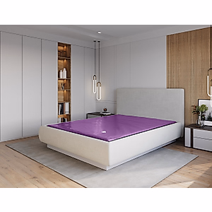 The Bedroom Store Blue Magic - Waveless 90%, Hardside Water Bed Mattress, Contains Four Wave Reducing Fiber Layers, Bladder Corners are Reinforced, 18ml Smooth Vinyl… (California King)